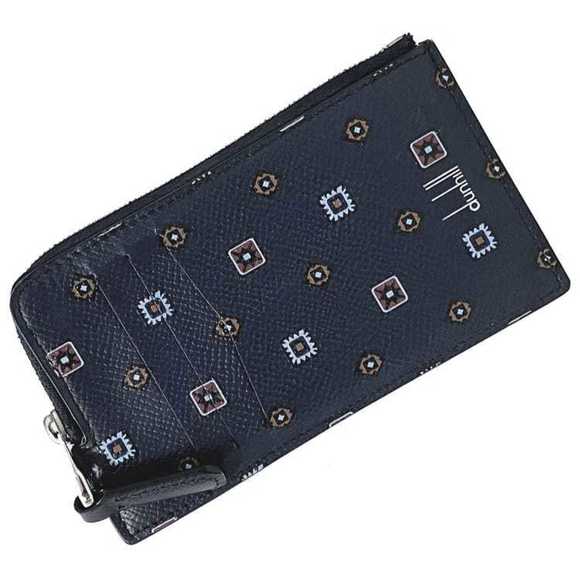 Dunhill | Bags | Dunhill Card Case Navy Blue Multicolor Cadogan ...